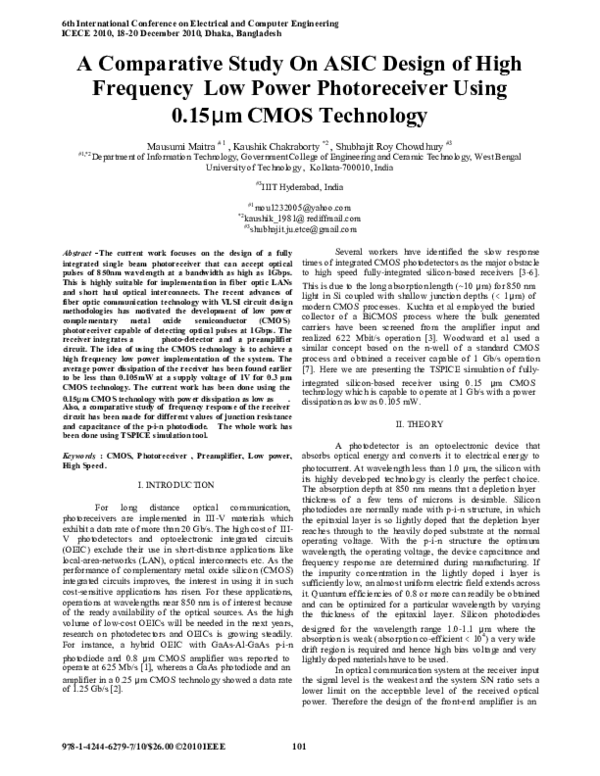 (PDF) A comparative study on ASIC design of high frequency low power ...