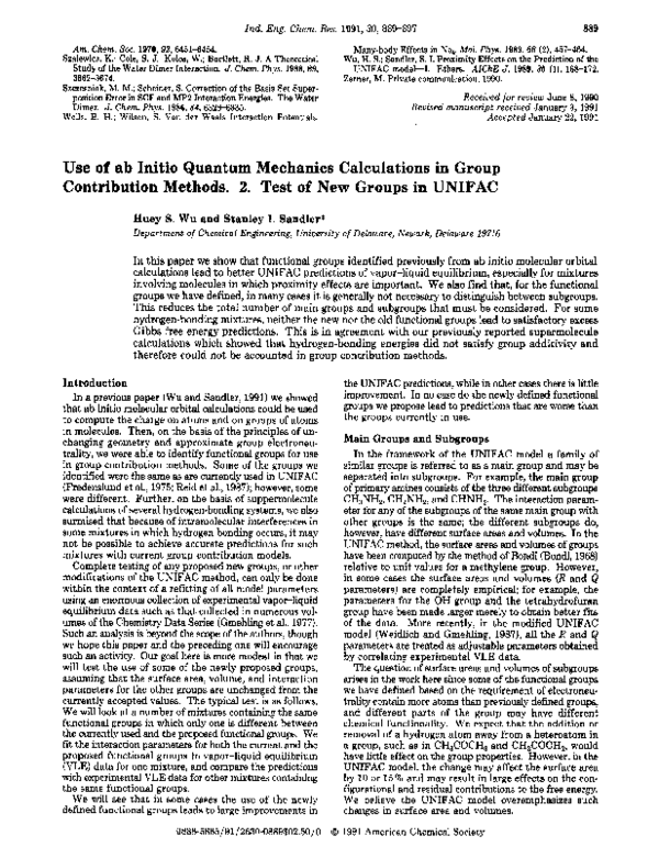 (PDF) Use of ab initio quantum mechanics calculations in group ...