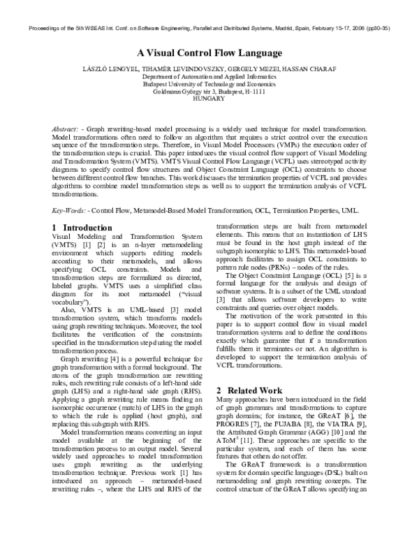 (PDF) A visual control flow language
