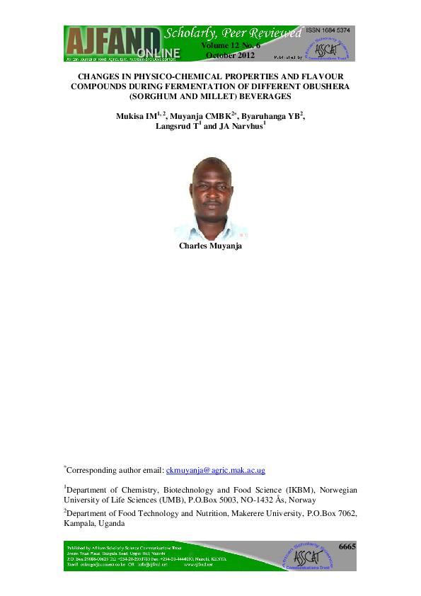 (PDF) Physicochemical properties, sugars, organic acids and volatile ...