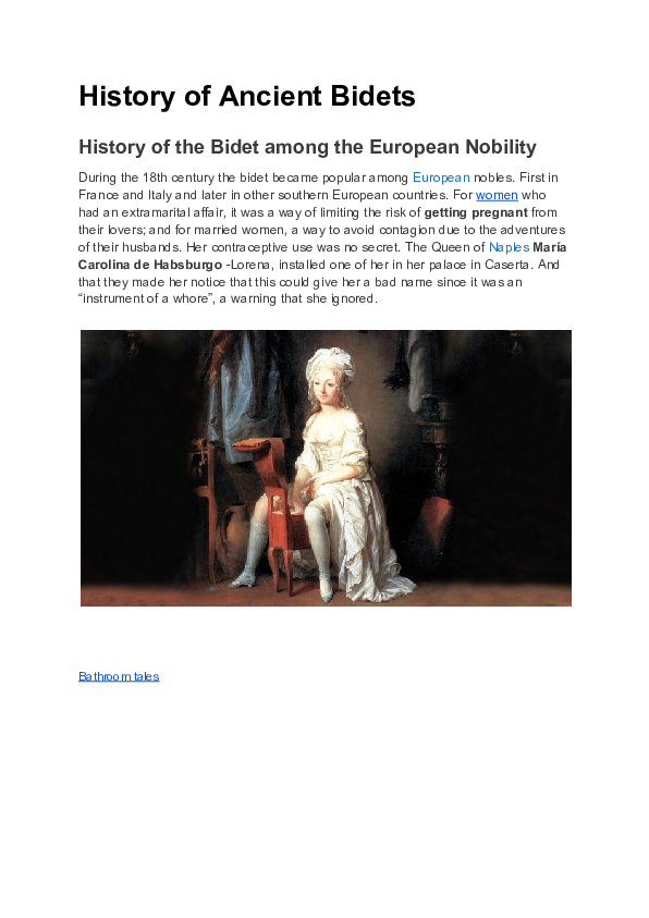 (PDF) History of Ancient Bidets