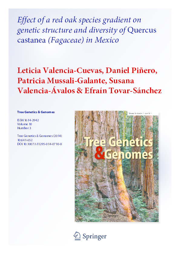 (PDF) Effect of a red oak species gradient on genetic structure and ...
