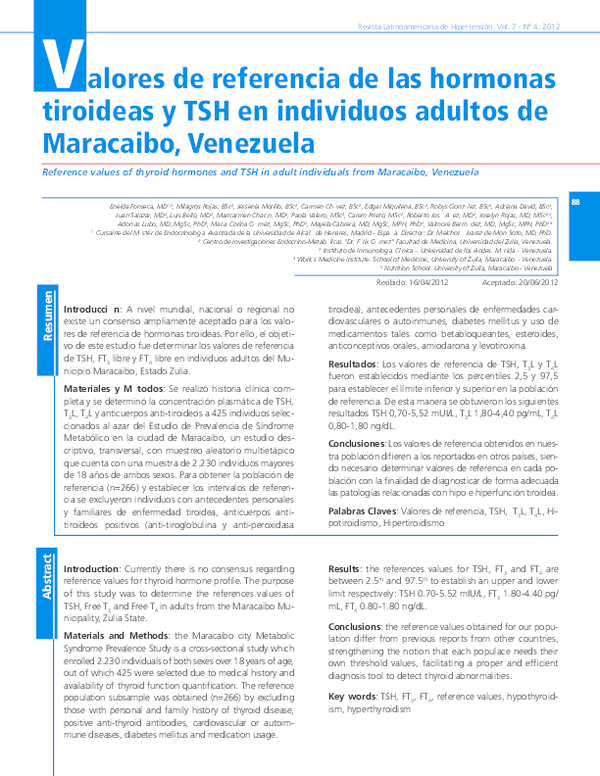 PDF Valores De Referencia De Las Hormonas Tiroideas Y TSH En pdf-valores-de-referencia-de-las-hormonas-tiroideas-y-tsh-en