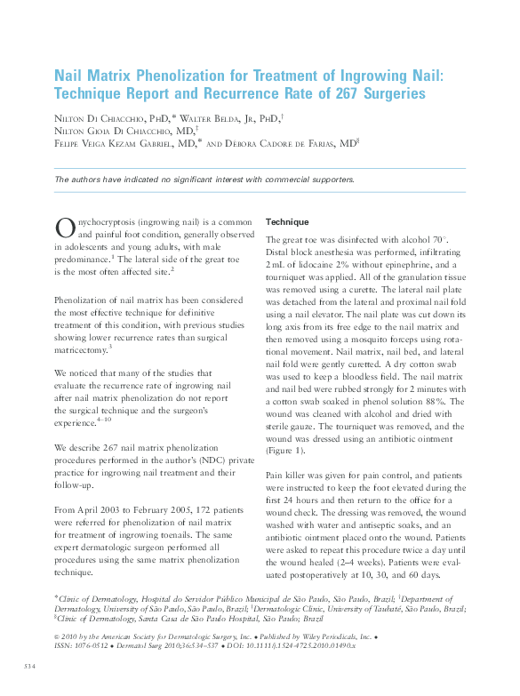 (PDF) Comparison of Two Surgical Methods (Winograd and Sleeve Method ...