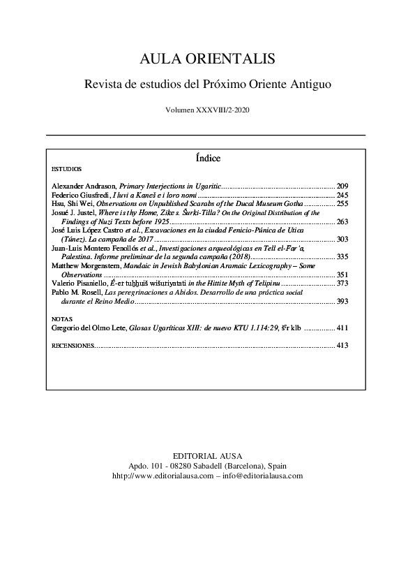 (PDF) "Where is thy Home, Zike s. Šurki-Tilla? On the Original ...