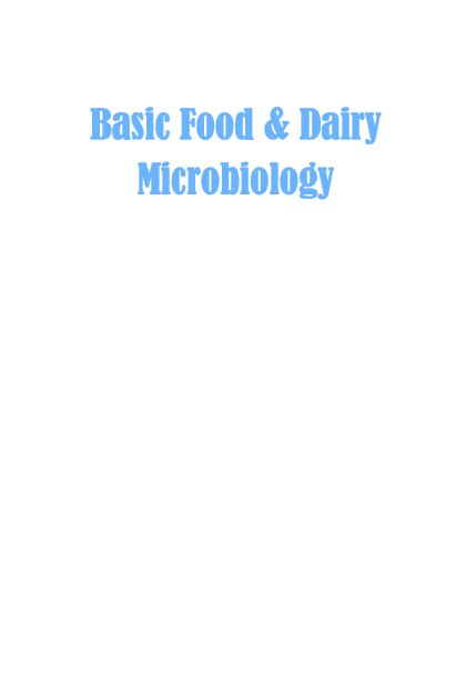 (PDF) Basic Food & Dairy Microbiology