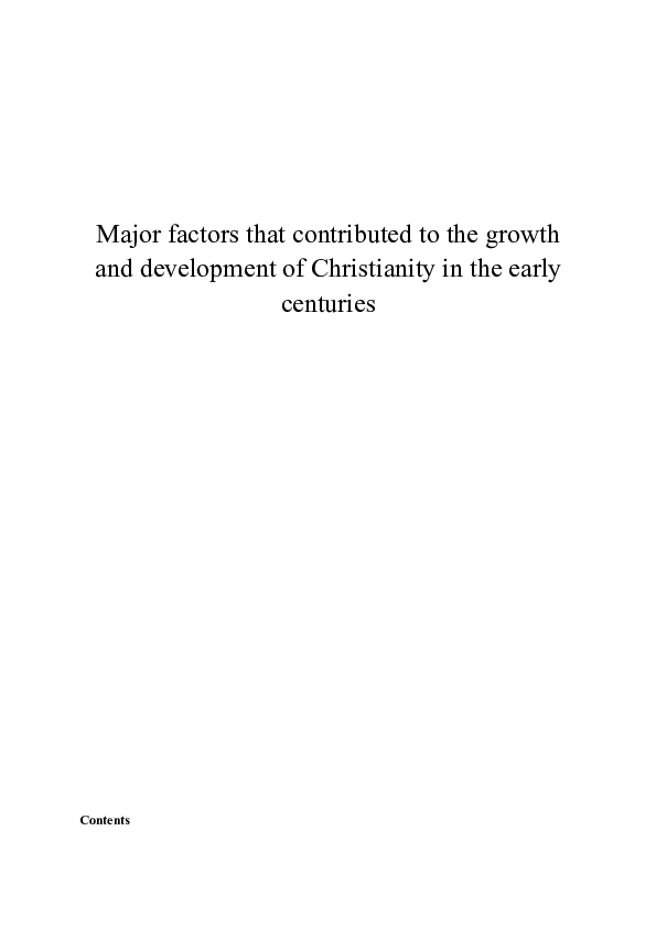 (DOC) Major factors that contributed to the growth and development of ...