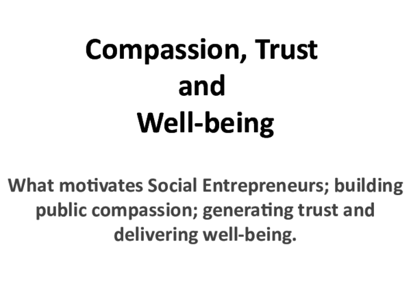 (PPT) Compassion, Trust and Well-being