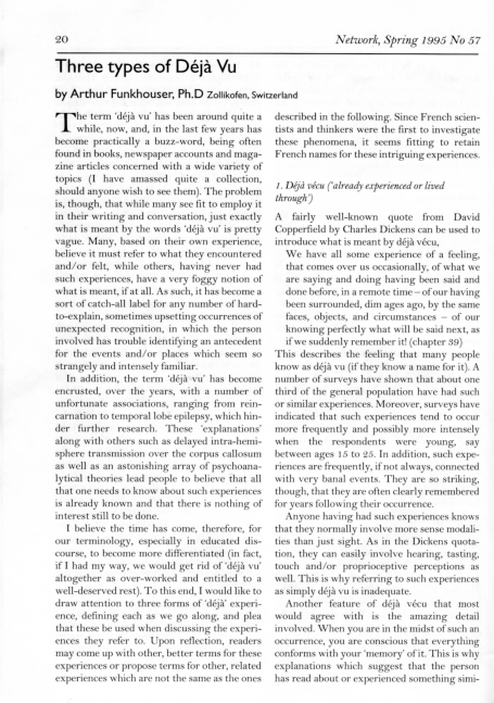 (PDF) Three Types of Deja Vu
