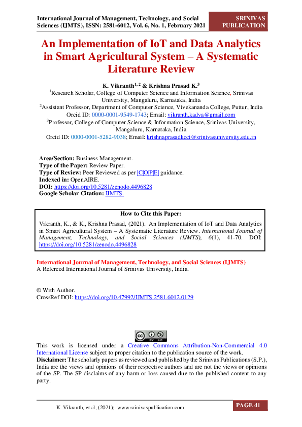 (PDF) An Implementation of IoT and Data Analytics in Smart Agricultural ...