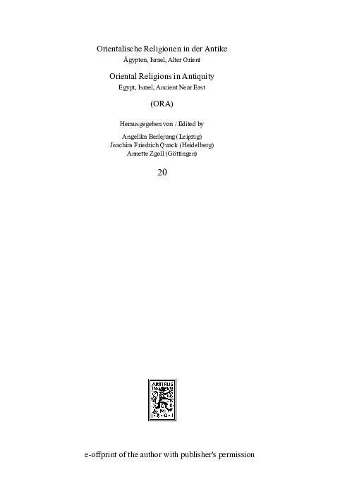 (PDF) Family ties: Constructed Memories about Aram and the Aramaeans in ...