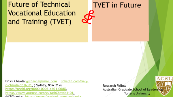 (PDF) PPT Future of Technical Vocational Education and Training TVET ...