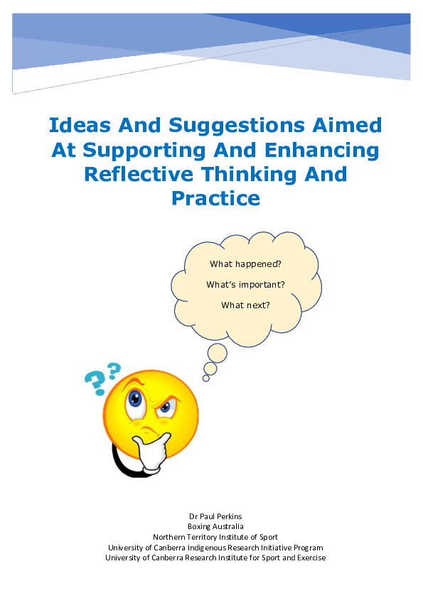 (PDF) Ideas And Suggestions Aimed At Supporting And Enhancing ...
