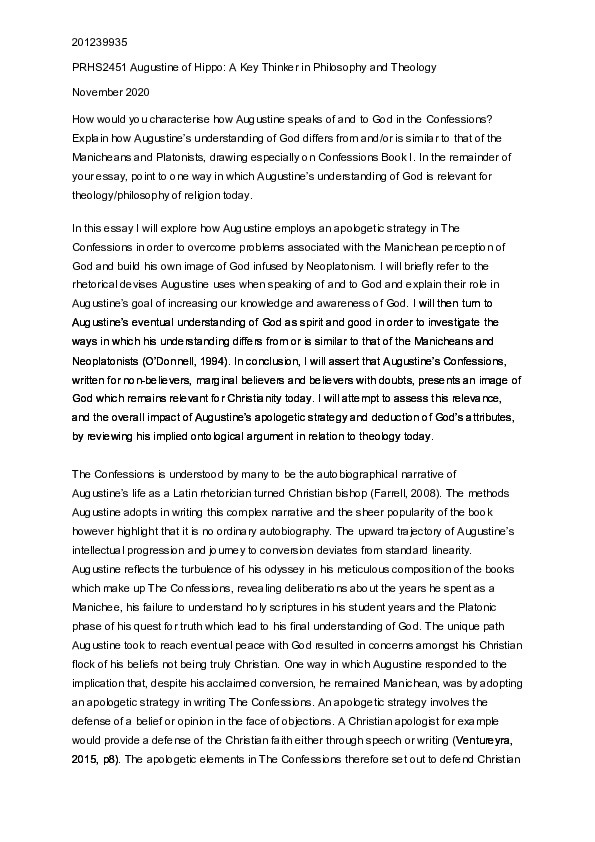 (PDF) Augustine of Hippo
