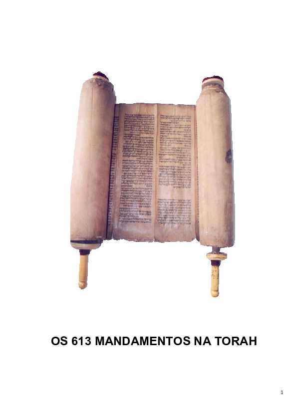 (PDF) OS 613 MANDAMENTOS NA TORAH