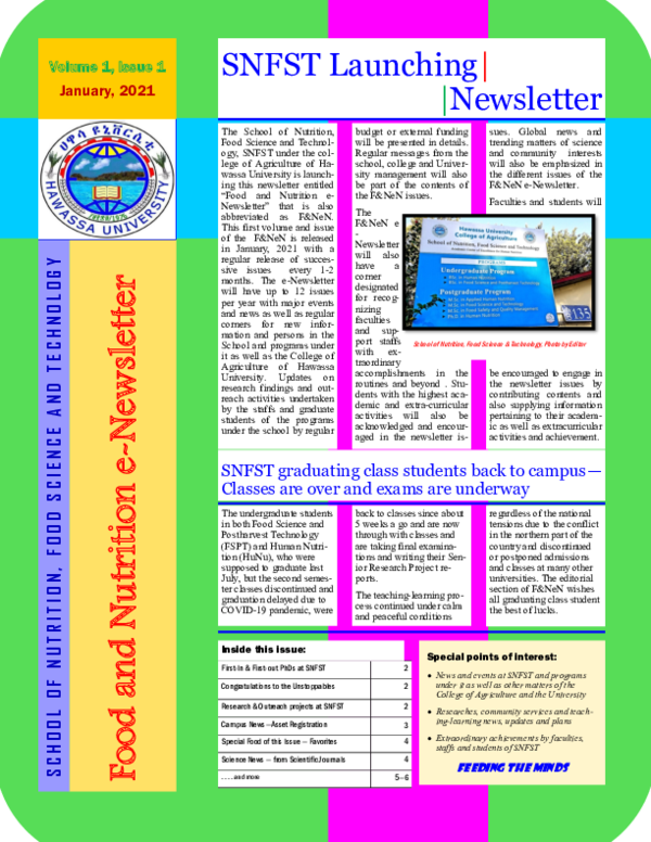 (PDF) Food & Nutrition Newsletter