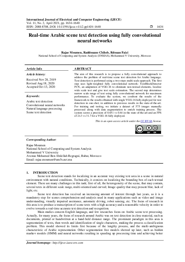 Pdf Real Time Arabic Scene Text Detection Using Fully Convolutional