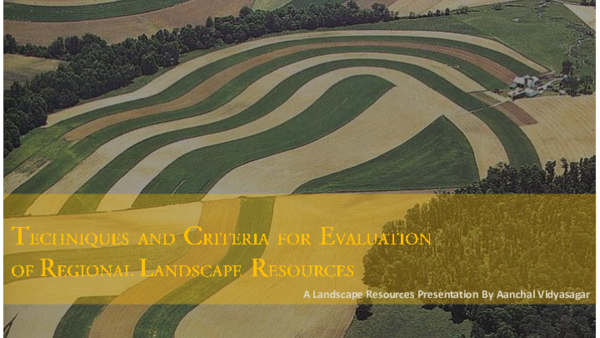 (PDF) Evaluation of Regional Landscape Resources