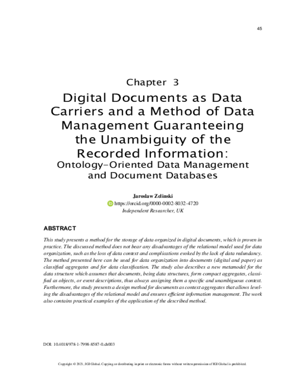 (PDF) Digital Documents as Data Carriers and a Method of Data ...