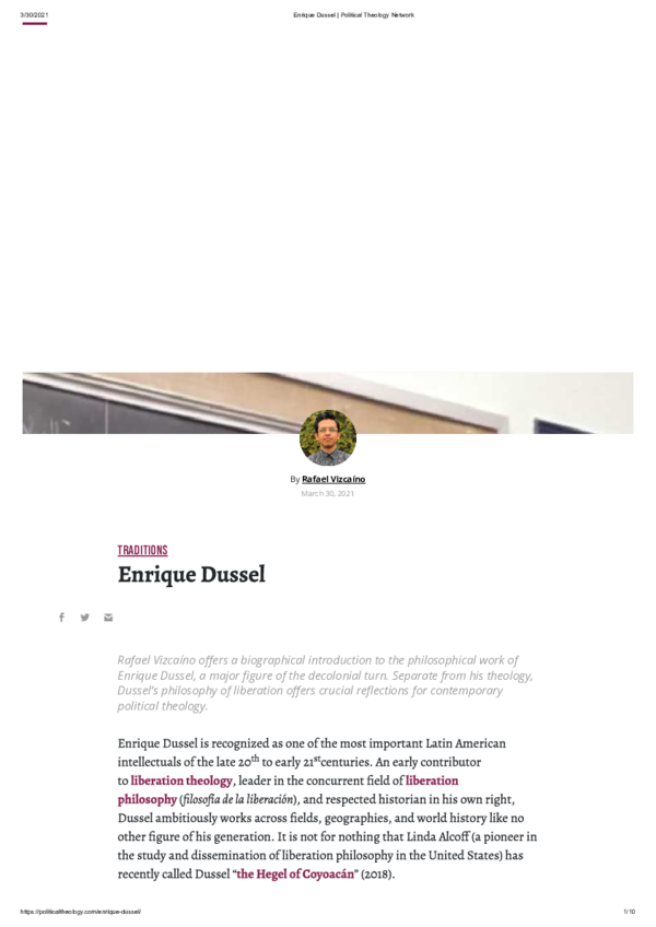 (PDF) Enrique Dussel