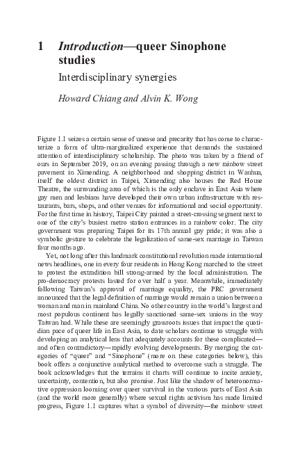 (PDF) Introduction-queer Sinophone studies