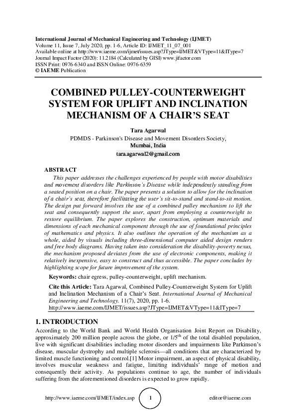 (PDF) COMBINED PULLEY-COUNTERWEIGHT SYSTEM FOR UPLIFT AND INCLINATION ...