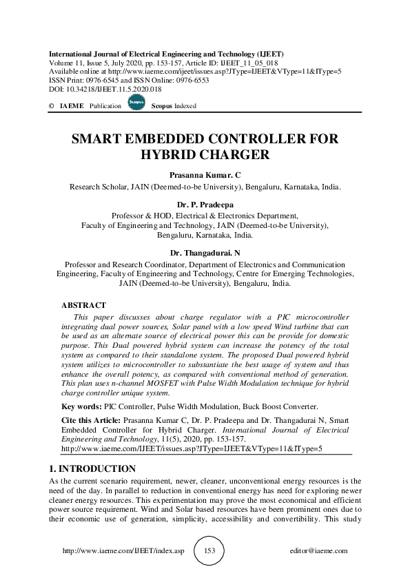 (PDF) SMART EMBEDDED CONTROLLER FOR HYBRID CHARGER