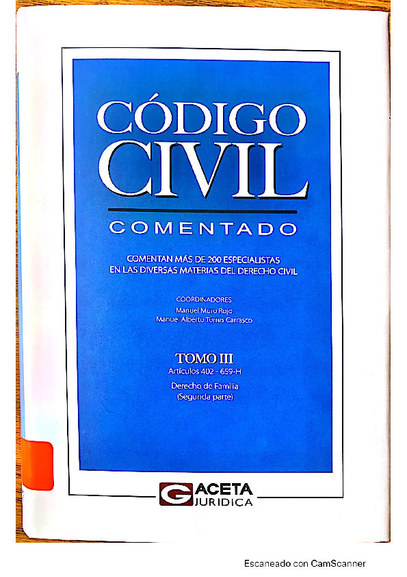 (PDF) Código Civil comentado. Lima: Gaceta Jurídica, 2020