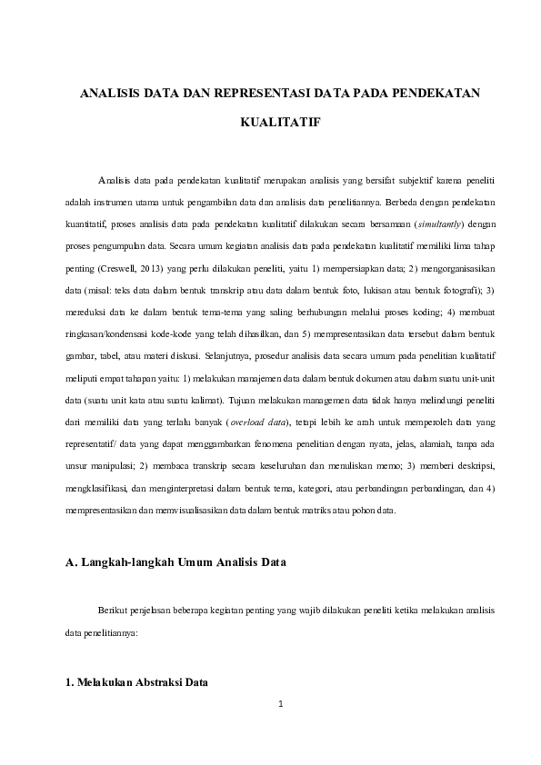 (DOC) ANALISIS DATA DAN REPRESENTASI DATA PADA PENDEKATAN KUALITATIF A ...