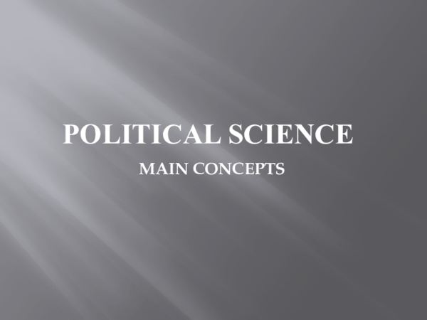 (PPT) POLITICAL SCIENCE CONCEPTS