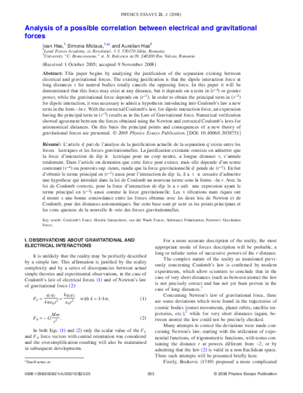 (PDF) Analysis of a possible correlation between electrical and ...