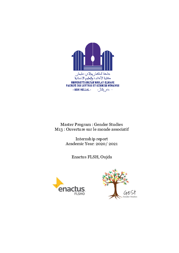 (PDF) Enactus Internship Report