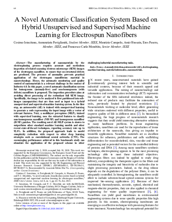Pdf A Novel Automatic Classification System Based On Hybrid Unsupervised And Supervised
