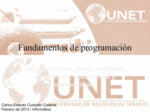 (PPT) Fundamentos de programacion