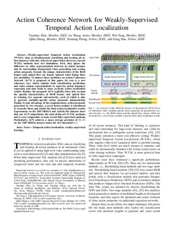 (PDF) Action Coherence Network for Weakly-Supervised Temporal Action Localization