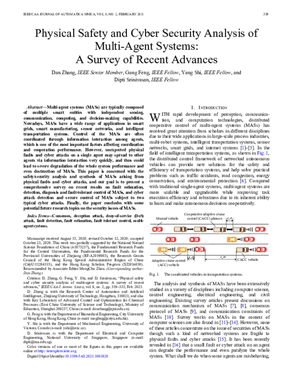 (PDF) Physical Safety and Cyber Security Analysis of Multi-Agent ...