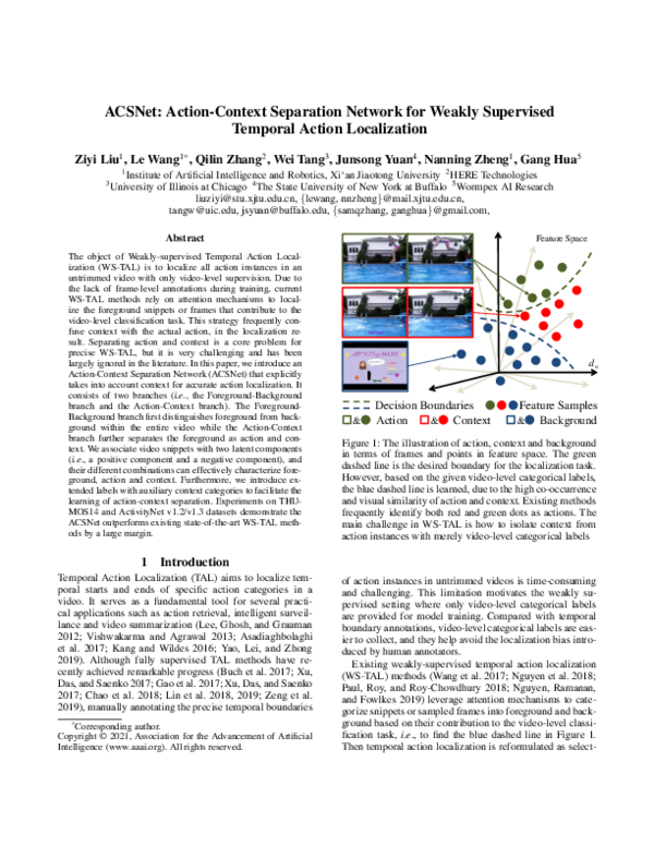 (PDF) ACSNet: Action-Context Separation Network for Weakly Supervised Temporal Action Localization