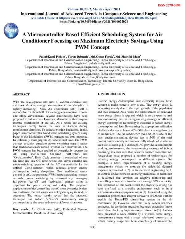 (PDF) A Microcontroller Based Efficient Scheduling System for Air ...
