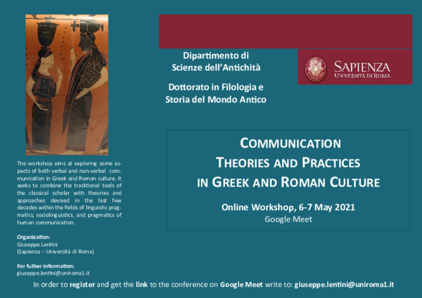 (PDF) Communication Theories and Practices in Greek and Roman Culture ...