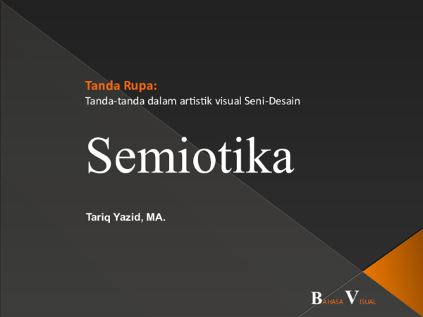(PPT) Semiotika Bahasa Visual