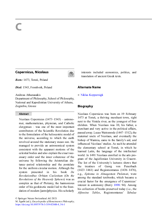 (PDF) Copernicus, Nicolaus