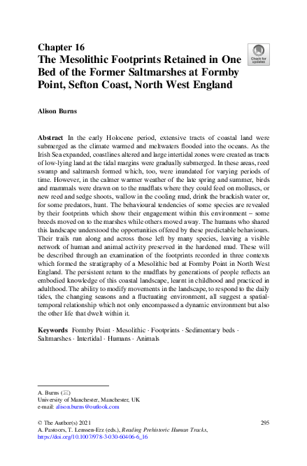(PDF) The Mesolithic Footprints Retained in One Bed of the Former ...
