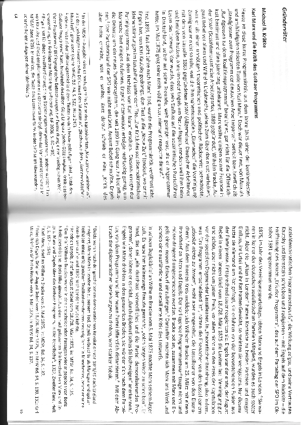 (PDF) Karl Marx und die Kritik des Gothaer Programms