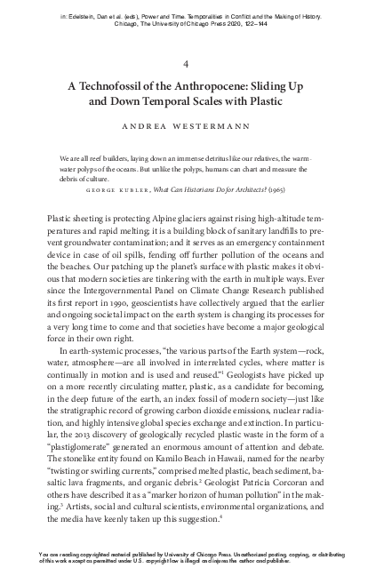 (PDF) Westermann, A. (2020). A Technofossil of the Anthropocene ...