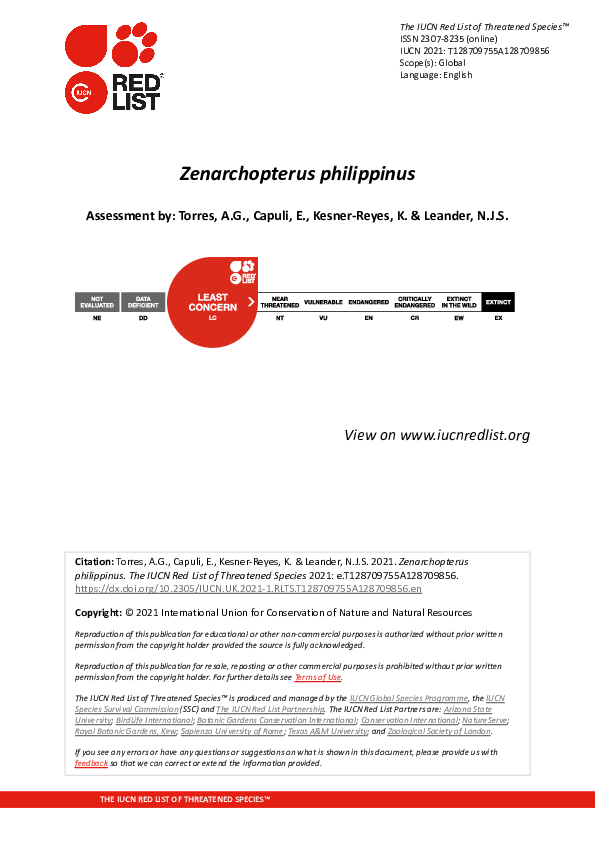 (PDF) Zenarchopterus philippinus THE IUCN RED LIST OF THREATENED SPECIES