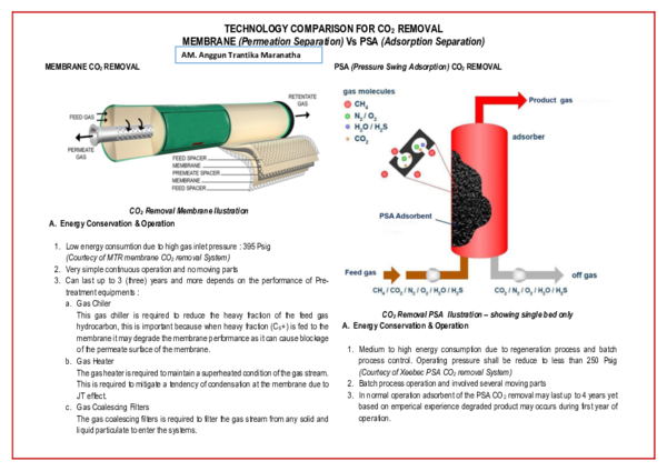 (PDF) TECHNOLOGY COMPARISON FOR CO2 REMOVAL MEMBRANE (Permeation ...