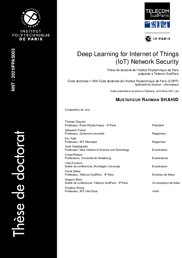 Pdf Deep Learning For Internet Of Things Iot Network Security