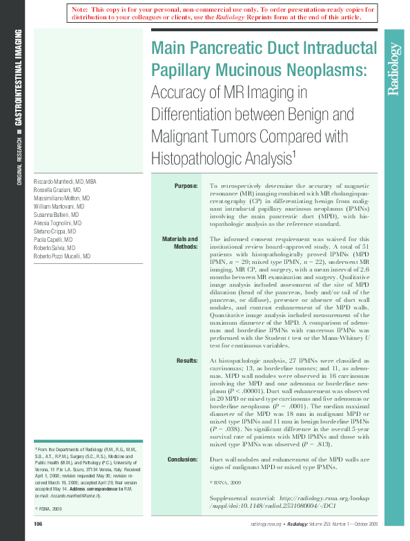 (PDF) Main Pancreatic Duct Intraductal Papillary Mucinous Neoplasms ...