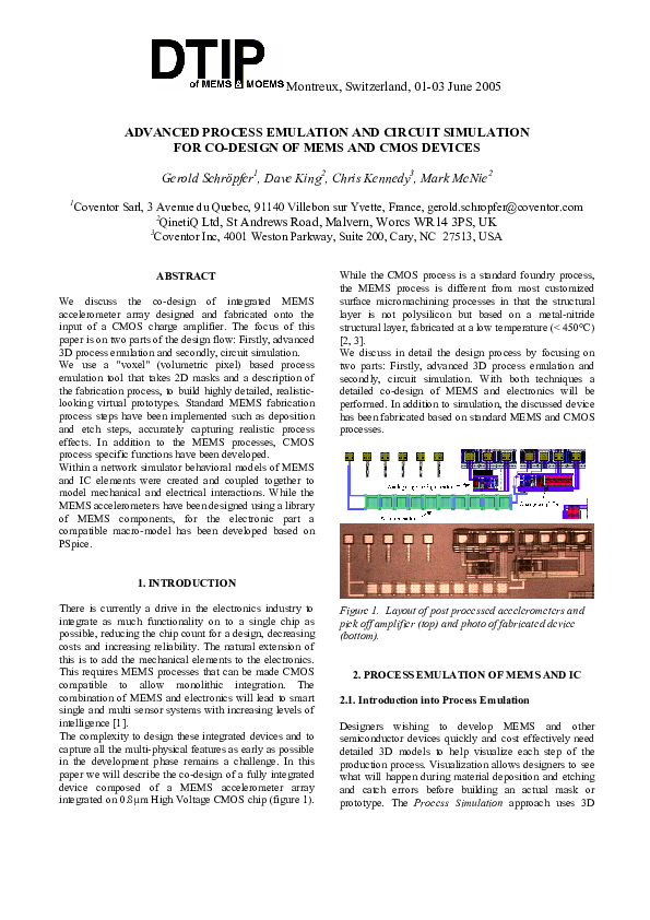 (PDF) Advanced Process Emulation and Circuit Simulation for Co-Design ...