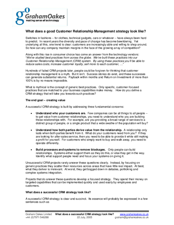 (PDF) Understanding customer relationship management (CRM): People ...